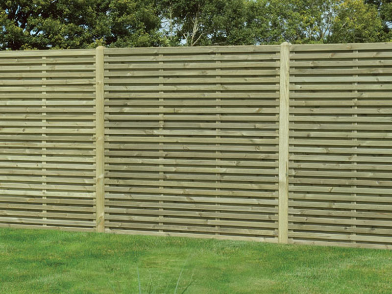Harmony Double Sided Fence Panel 1.8m x 1.8m PT Green