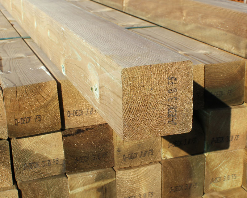 100mm x 100mm 3.0m Timber Post HC4 PAR PT Green