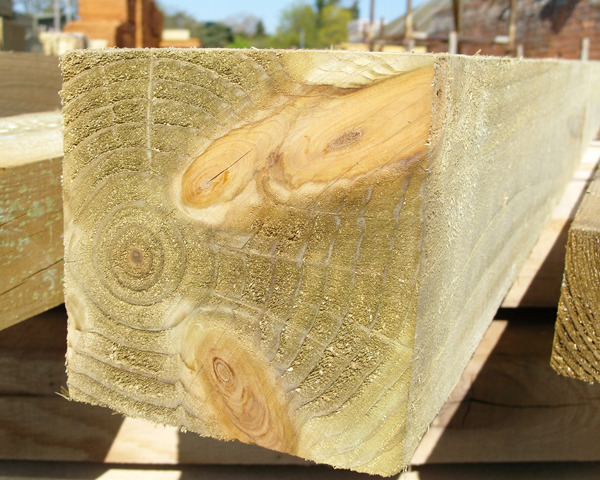 150mm x 150mm 3.0m Timber Post HC4 PT Green