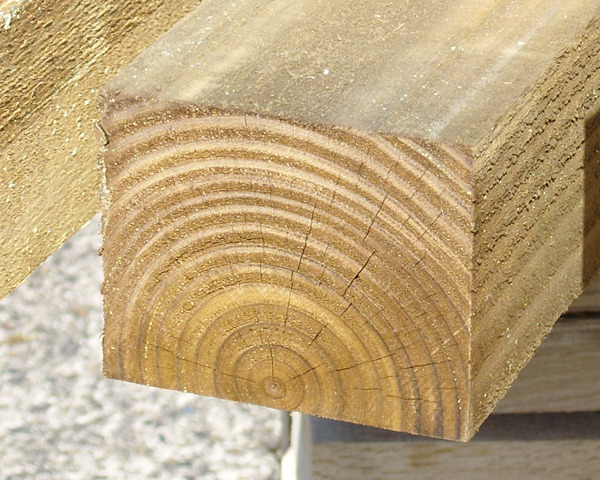 100mm x 75mm 3.6m Timber Post HC4 PT Green