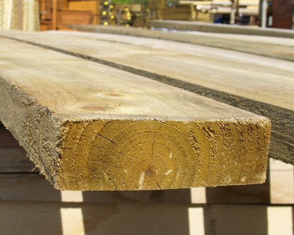 38mm x 150mm 3.6m Timber Board PT Green