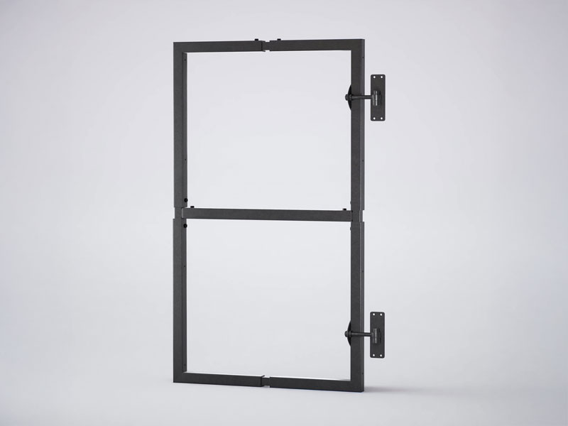 GATEMATE Adjustable Steel Gate Frame Kit – Black